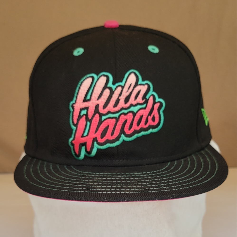New Era 59fifty Hula Hands Fitted Hat Size 7 5/8 Blac… - Gem